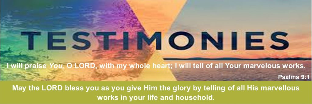 Testimonies | Christ Glory Word Ministries